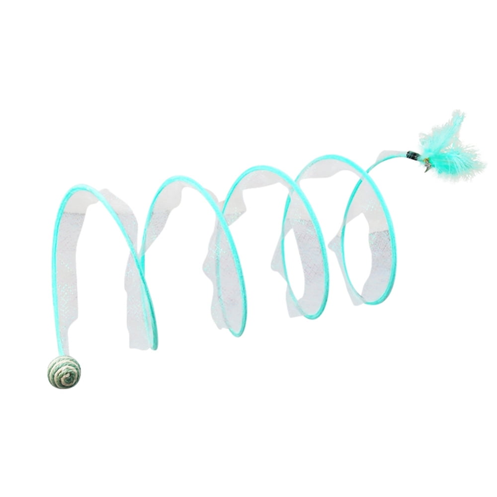 Cat Toys, Large Cat Collapsible Tunne with Feather Sisal Ball Toys, Pet ...