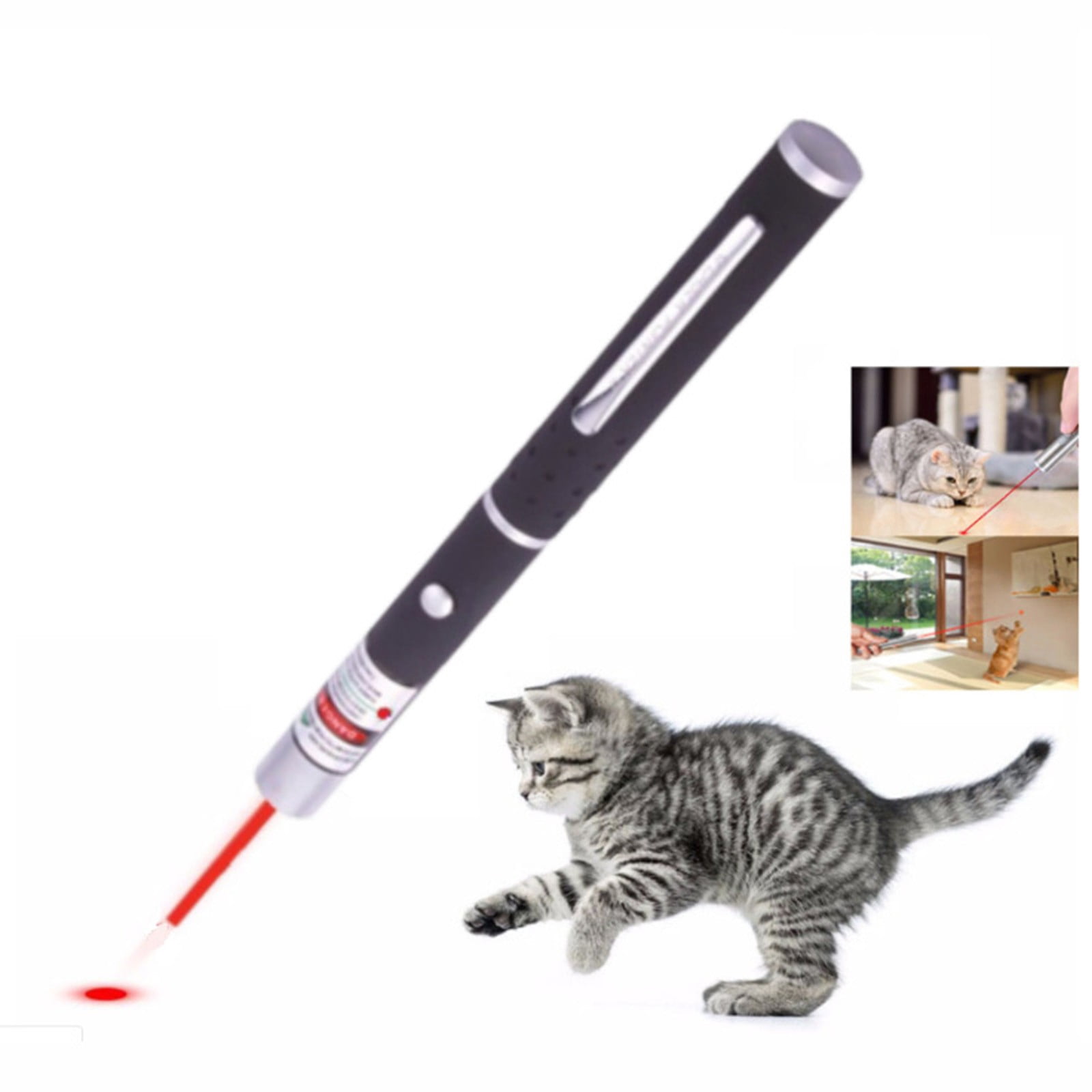 Cat Toys & Laser Pointer for Cats, Pet Kitten Dogs Laser Pen Toys ...