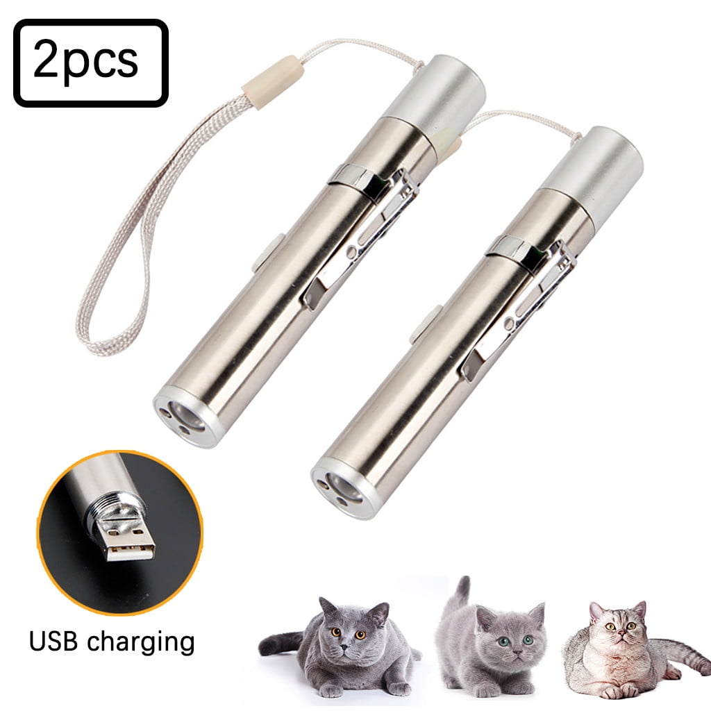 Cat Toys, Laser Pointer with 3 Adjustable Patterns, USB Recharge Laser ...