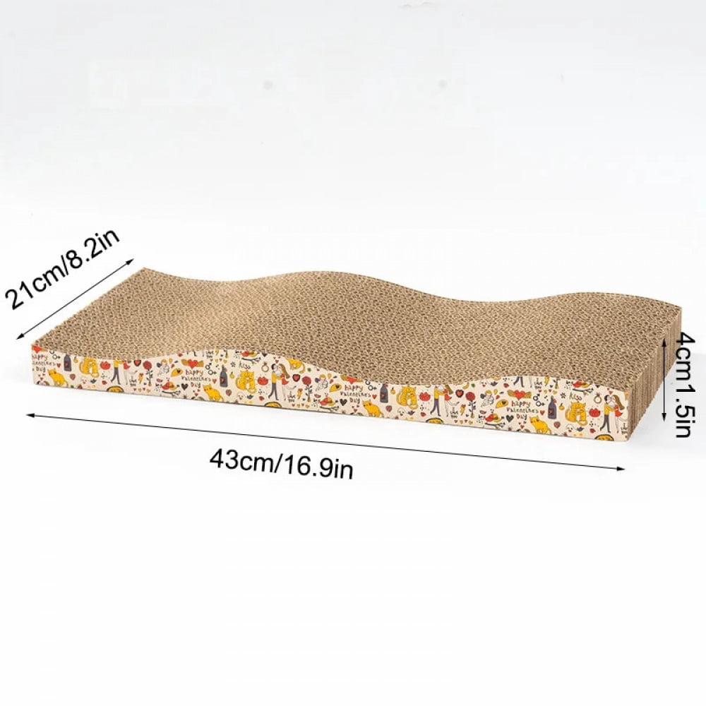 Cat Toys Pet Cat Scratching Board Corrugated Cardboard Pad Grinding ...