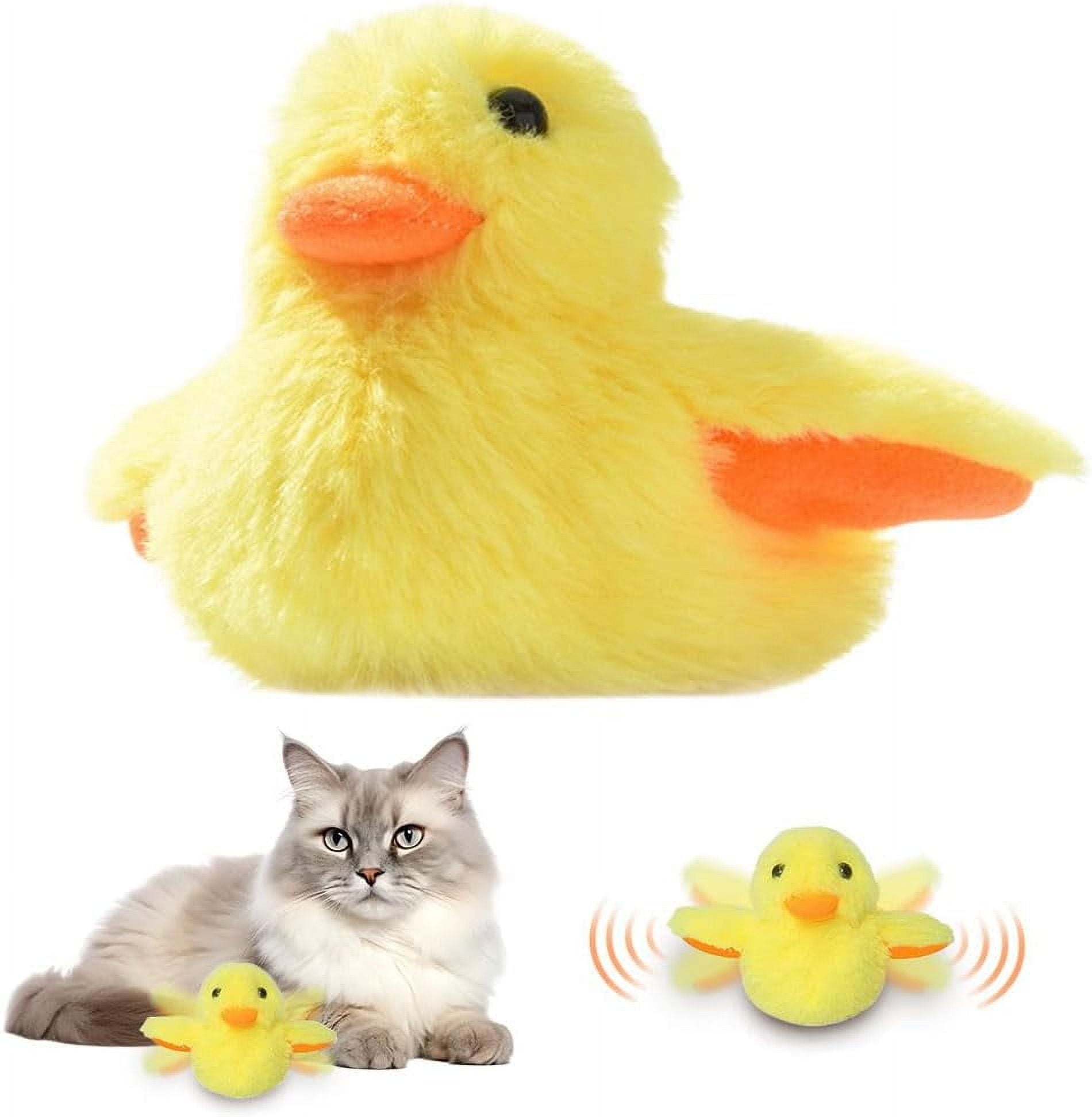 Cat Toys Rechargeable Flapping Duck, Duck Cat Toy with Lifelike ...