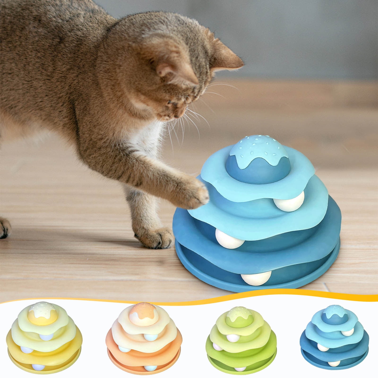 Cat Track Toy, Rolling Track Play, Funnyny Attractive Indoor Cat ...