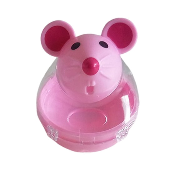 Cat Treat Dispenser Toy Transparent Design Mouse Shape Cat Interactive ...