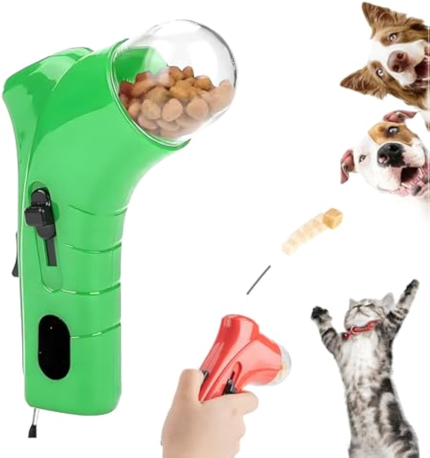 Cat Treat Gun, Cat Treat Launcher, Dog Food Catapult, Pet Treat Gun ...