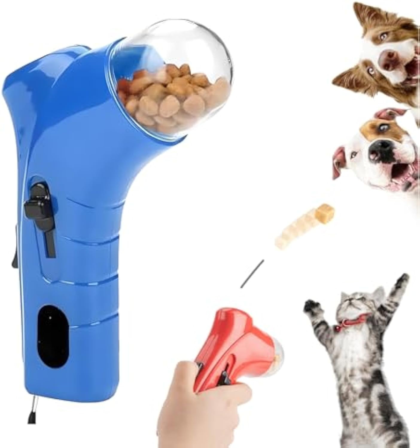 Cat Treat Gun, Cat Treat Launcher, Dog Food Catapult, Pet Treat Gun ...