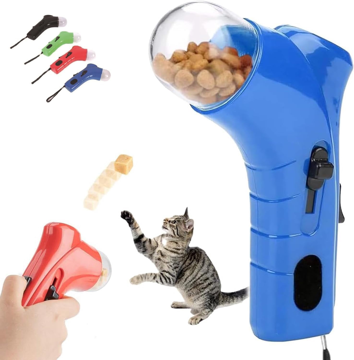 Cat Treat Gun, Cat Treat Launcher Gun, Handheld Interactive Pet Snack ...