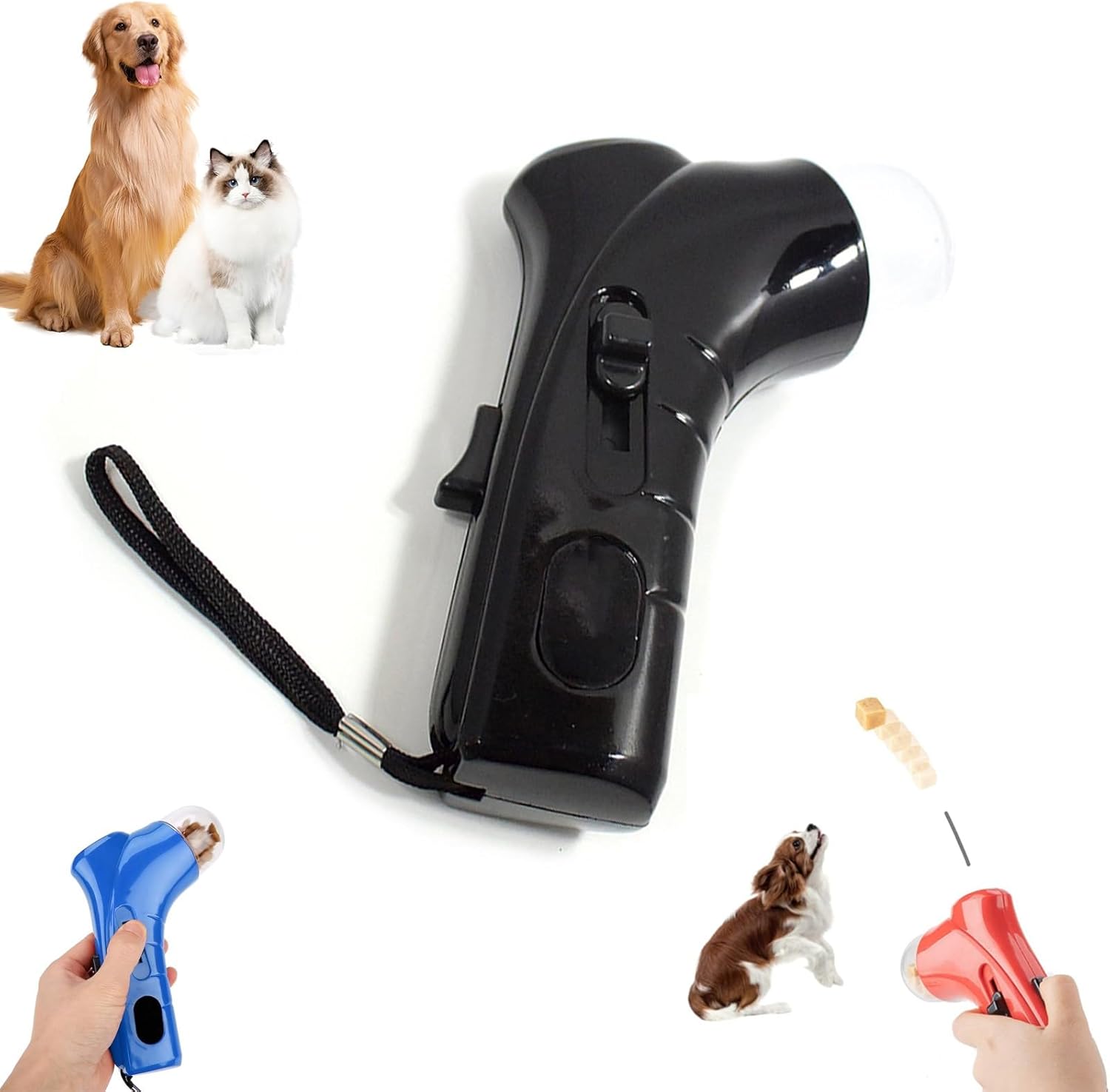 Cat Treat Gun,Interactive Pet Treat Launcher,Cat and Dog Feeding ...