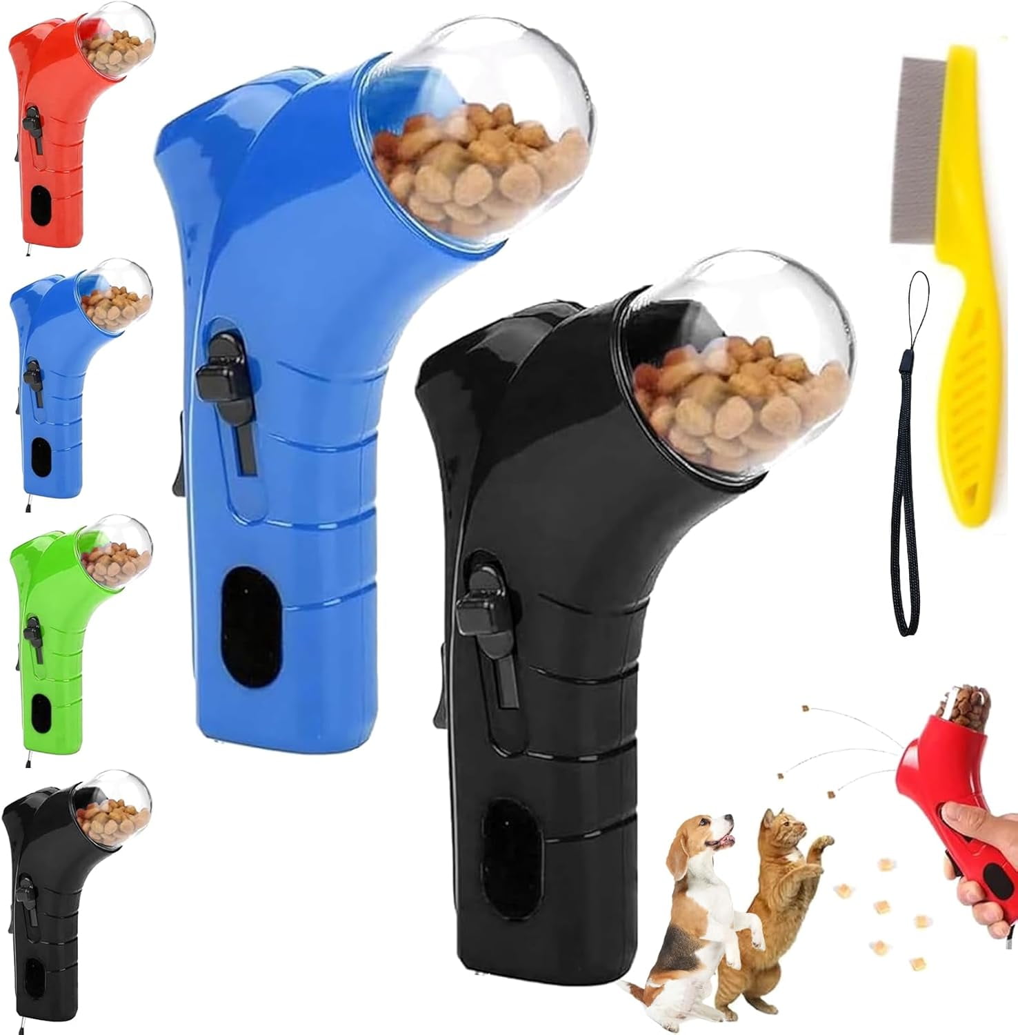 Cat Treat Gun Shooter, Cat Treat Launcher, Interactive Pet Treat ...