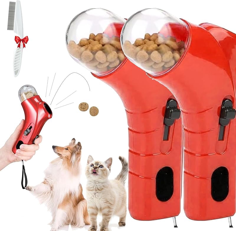 Cat Treat Gun Shooter, Interactive Cat Treat Shooter Gun,Handheld Cats ...
