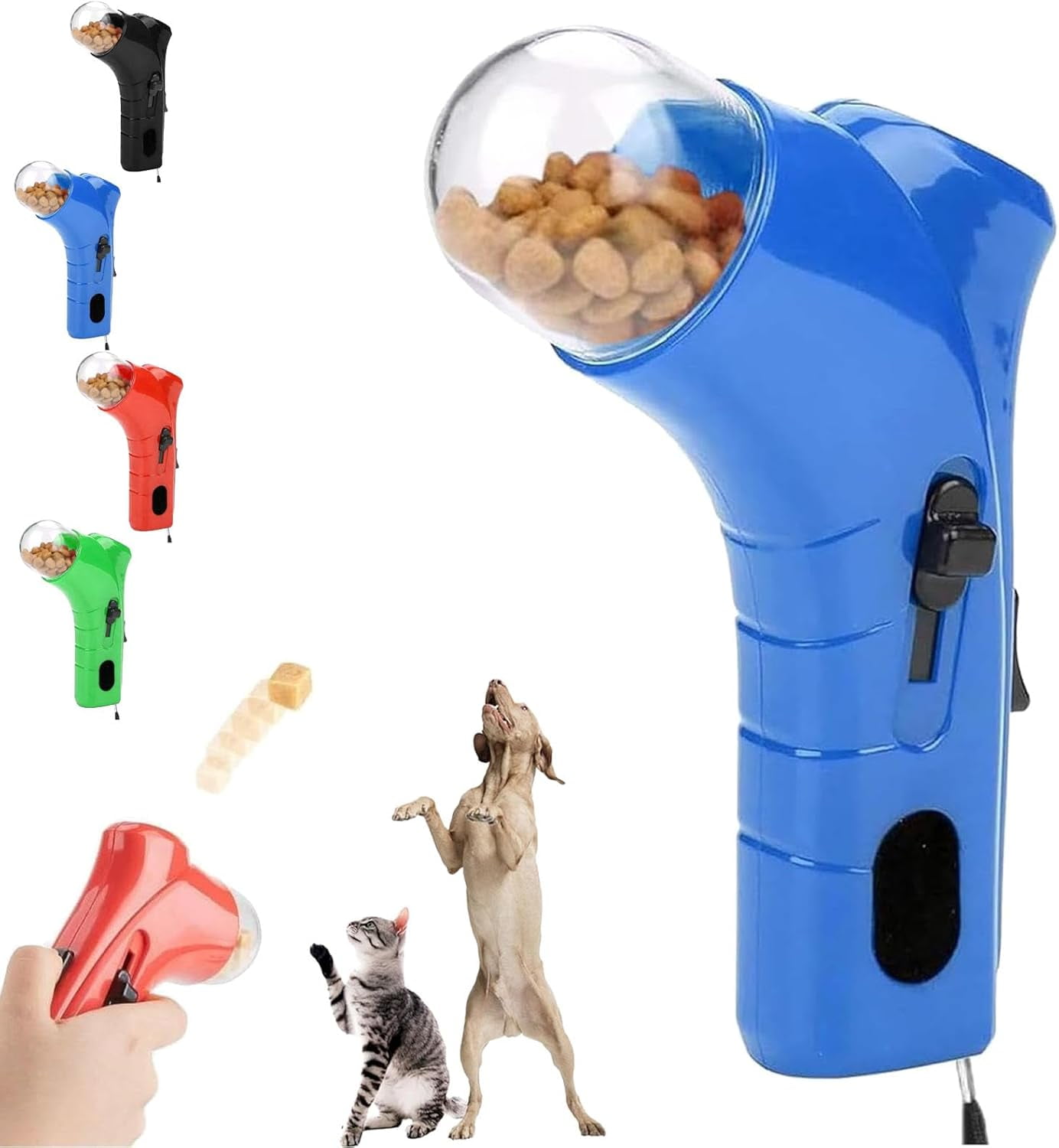 Cat Treat Launcher, Dog Food Catapult, Snack Slinger Dog Cat Treat ...