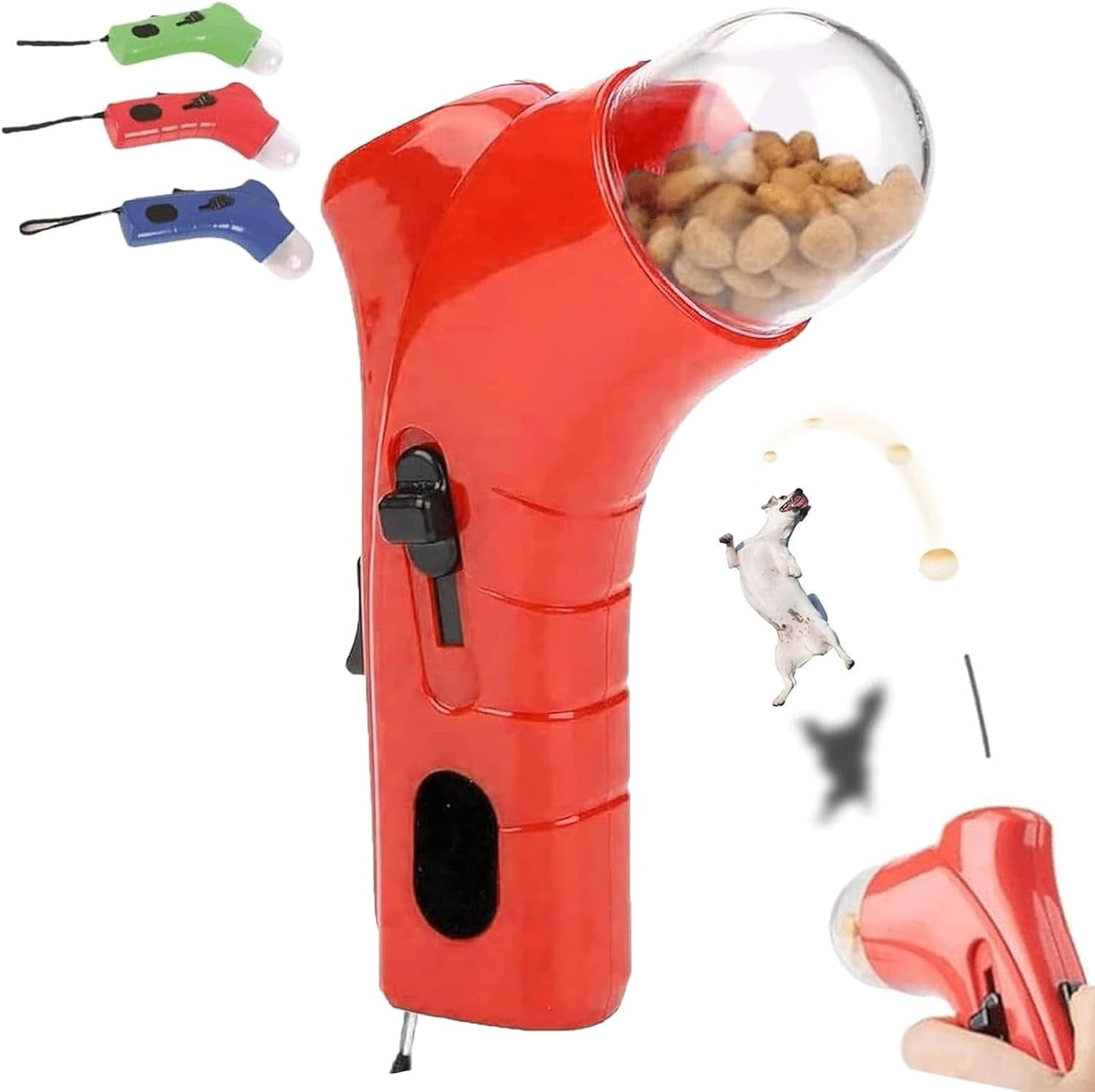 Cat Treat Launcher Gun,Cat Treat Gun Shooter,Dog Ball Launcher,Handheld ...