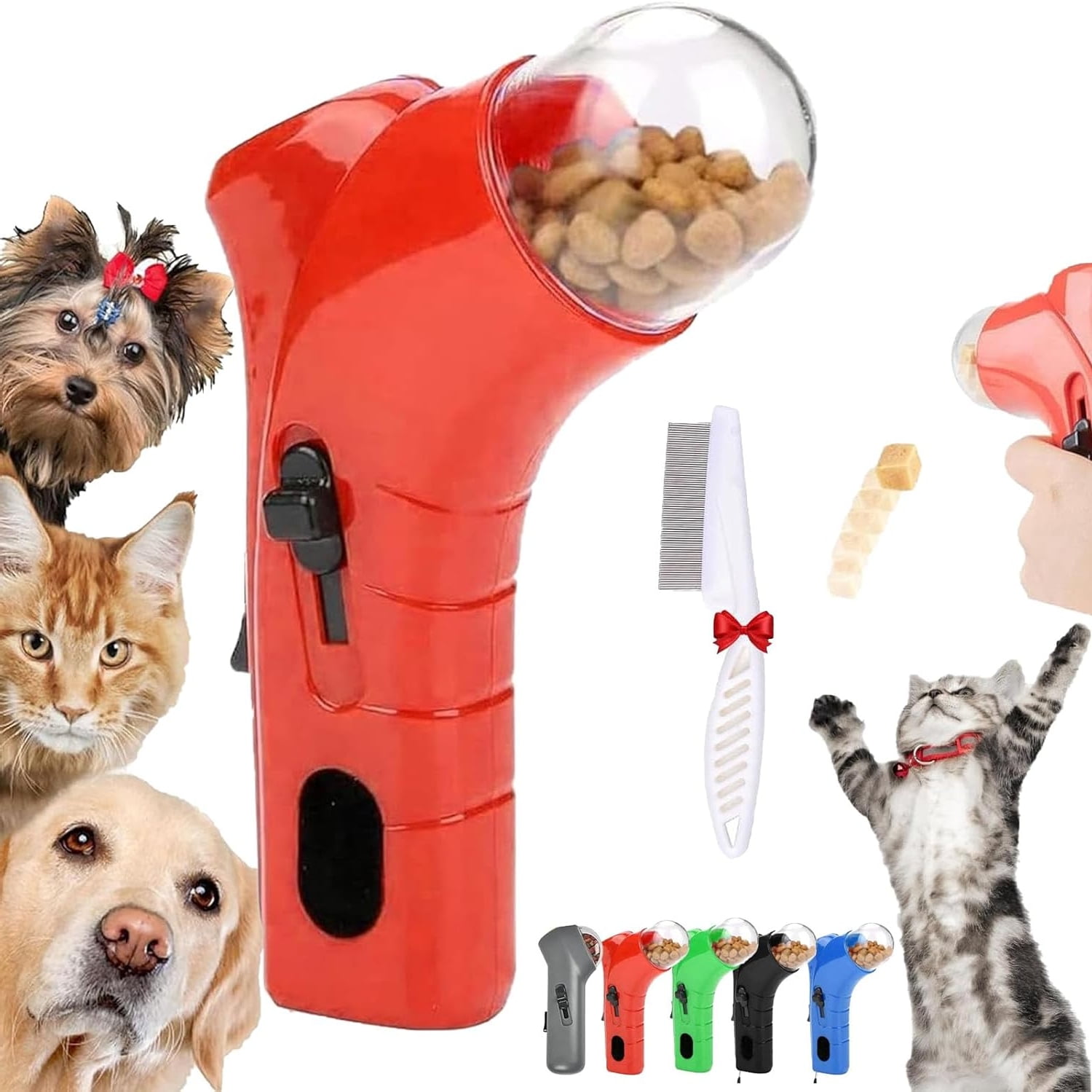 Cat Treat Shooter, Cat Treat Launcher, Pet Food Dispenser Launchers ...