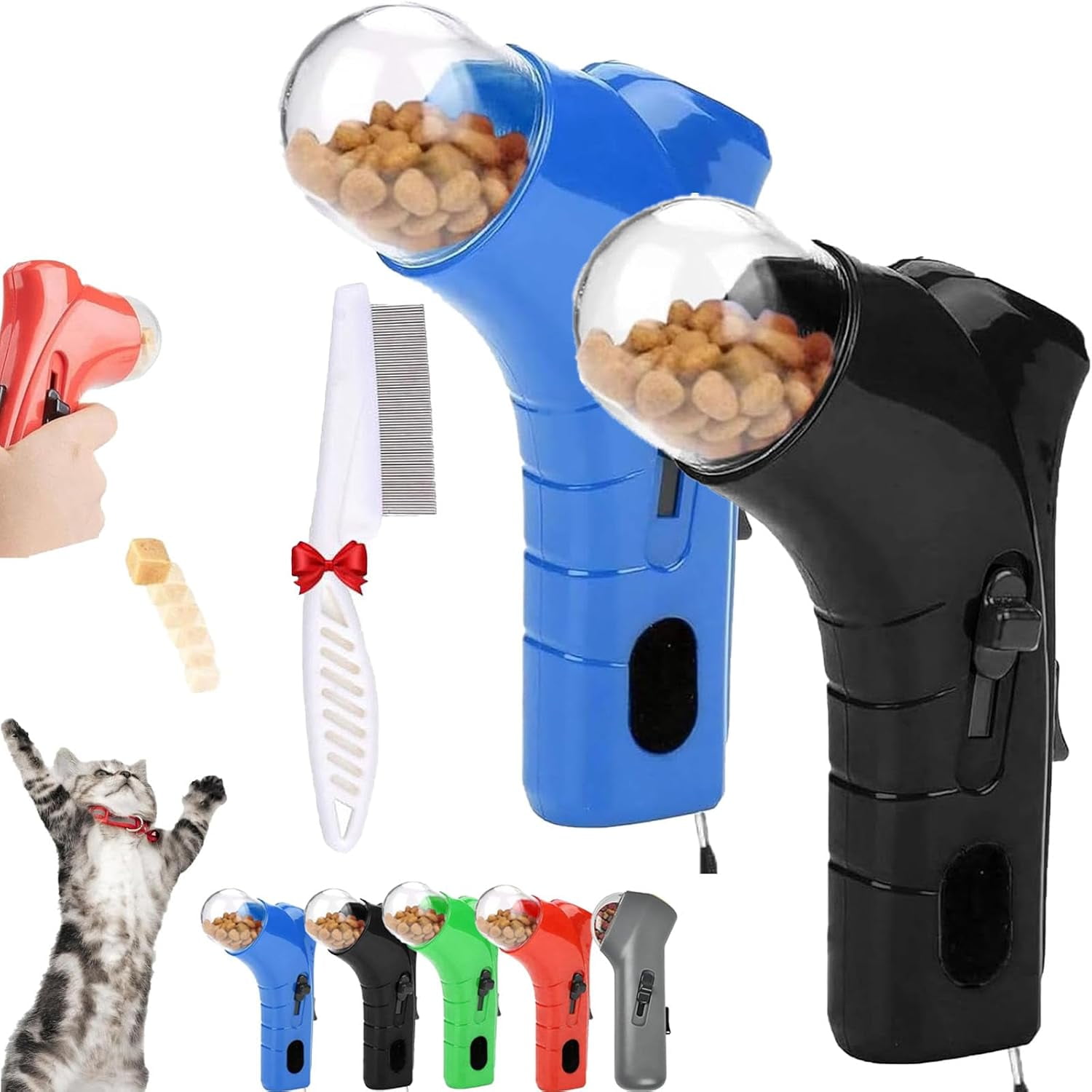 Cat Treat Shooter, Cat Treat Launcher, Pet Food Dispenser Launchers ...