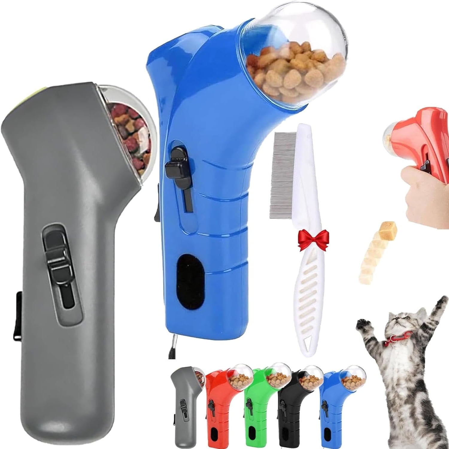 Cat Treat Shooter, Cat Treat Launcher, Pet Food Dispenser Launchers ...