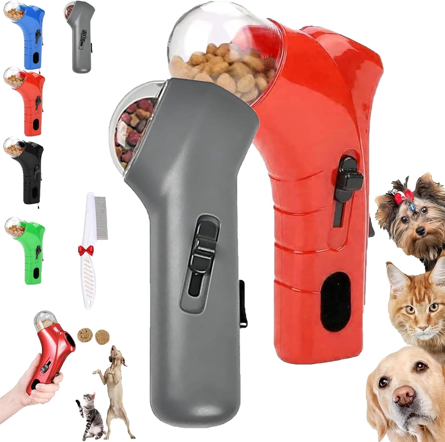 Cat Treat Shooter Gun, 2025 New Pet Treat Launcher Refillable, Handheld ...