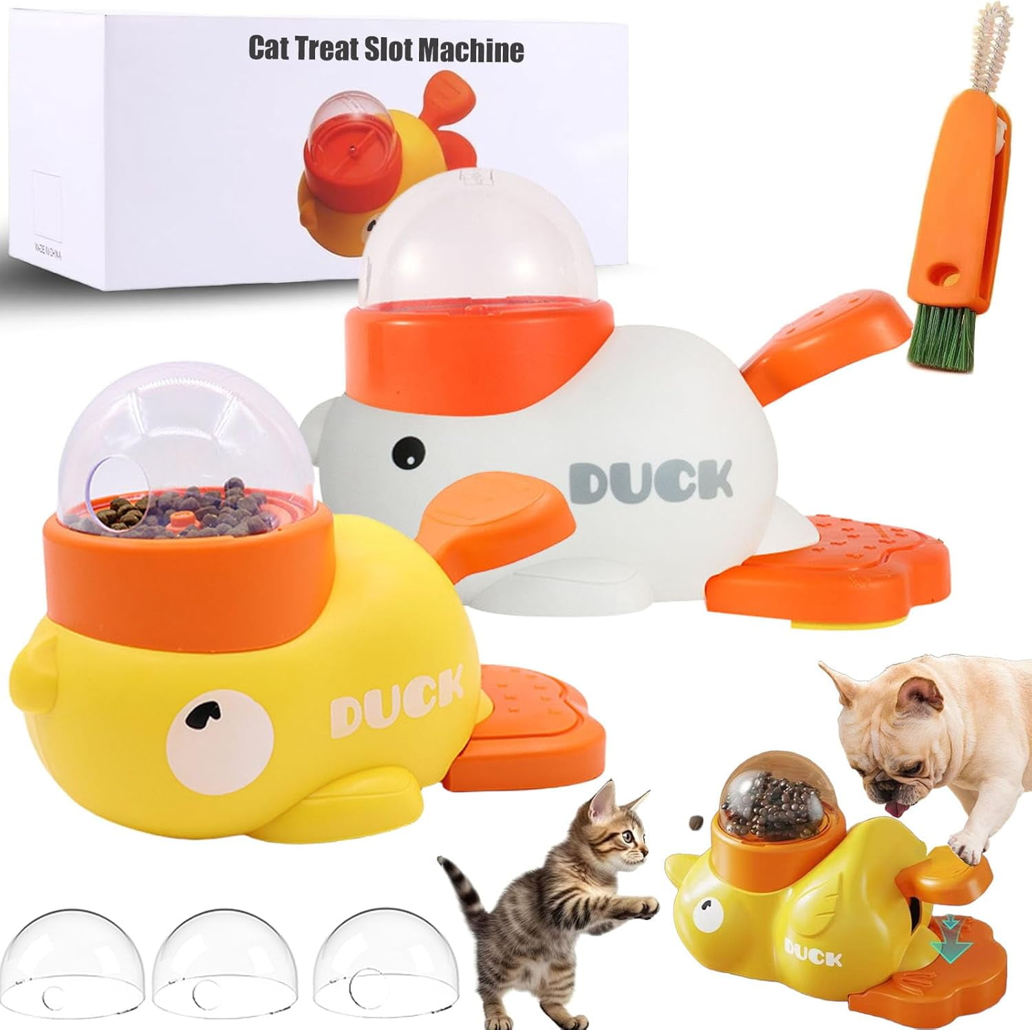 Cat Treat Slot Machine, Nonslip Cat Slot Machine Treat Dispenser ...