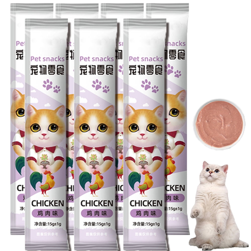 Cat Treats, Lickable, Squeezable Creamy Puree Cat Treat, 0.5 Ounces ...