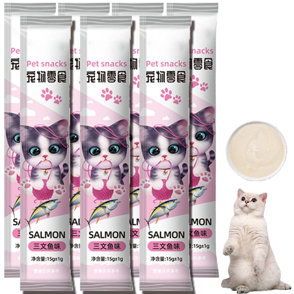 Cat Treats, Lickable, Squeezable Creamy Puree Cat Treat, 0.5 Ounces ...