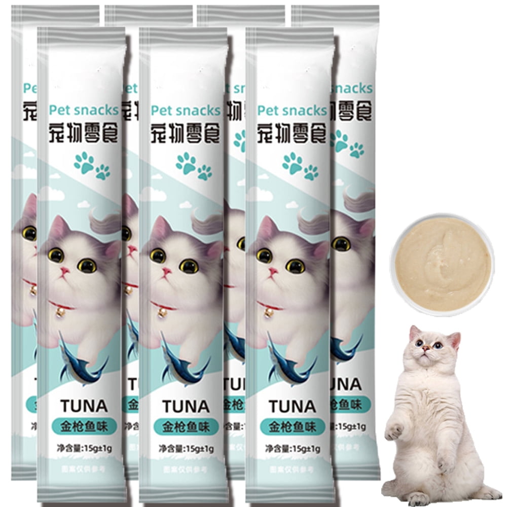 Cat Treats, Lickable, Squeezable Creamy Puree Cat Treat, 0.5 Ounces ...