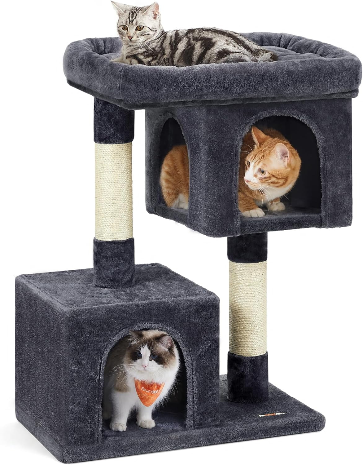 Cat Tree, 33.1-Inch Cat Tower, L, Cat Condo for Large Cats up to 16 lb ...