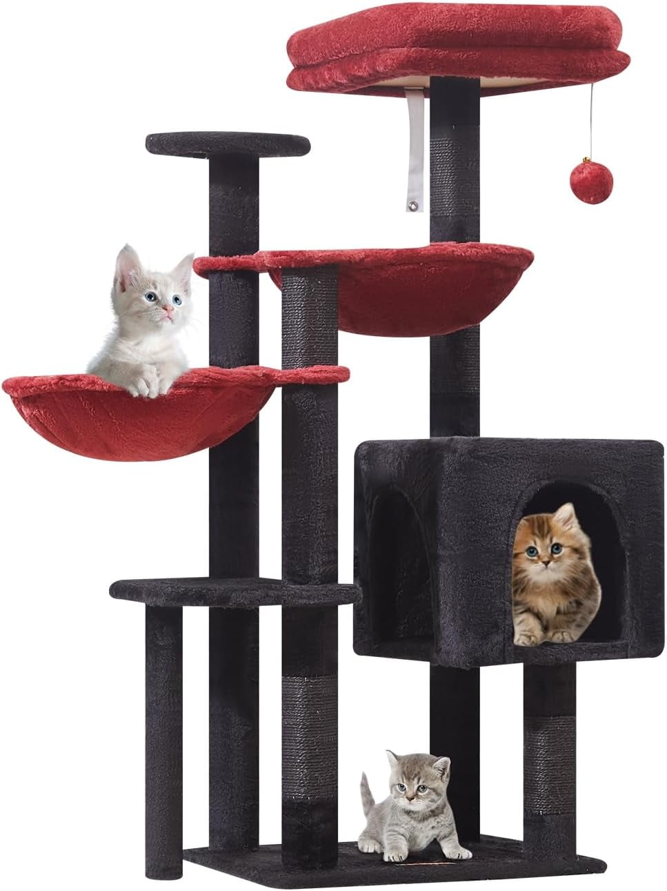 Cat Tree, 39.4-Inch Cat Tower for Indoor Cats,Suitable for Kittens ...