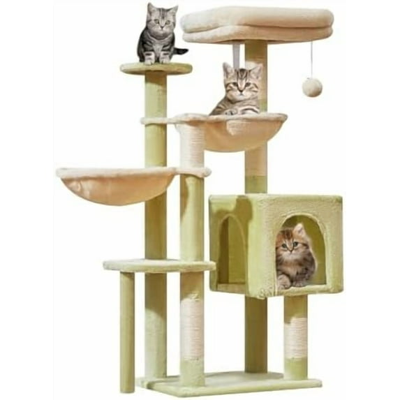 Cat Tree, 39.4-Inch Cat Tower for Indoor Cats,Suitable for Kittens ...