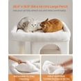 Cat Tree, 40.6-Inch Cat Tower, Plush Condo for Extra Large Cats up to ...