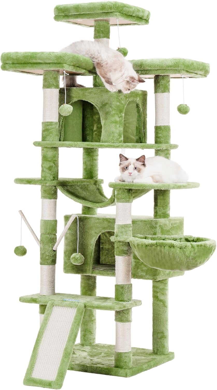 Cat Tree, 71 inches XL Large Cat Tower for Indoor Cats, Multi-Level Cat ...
