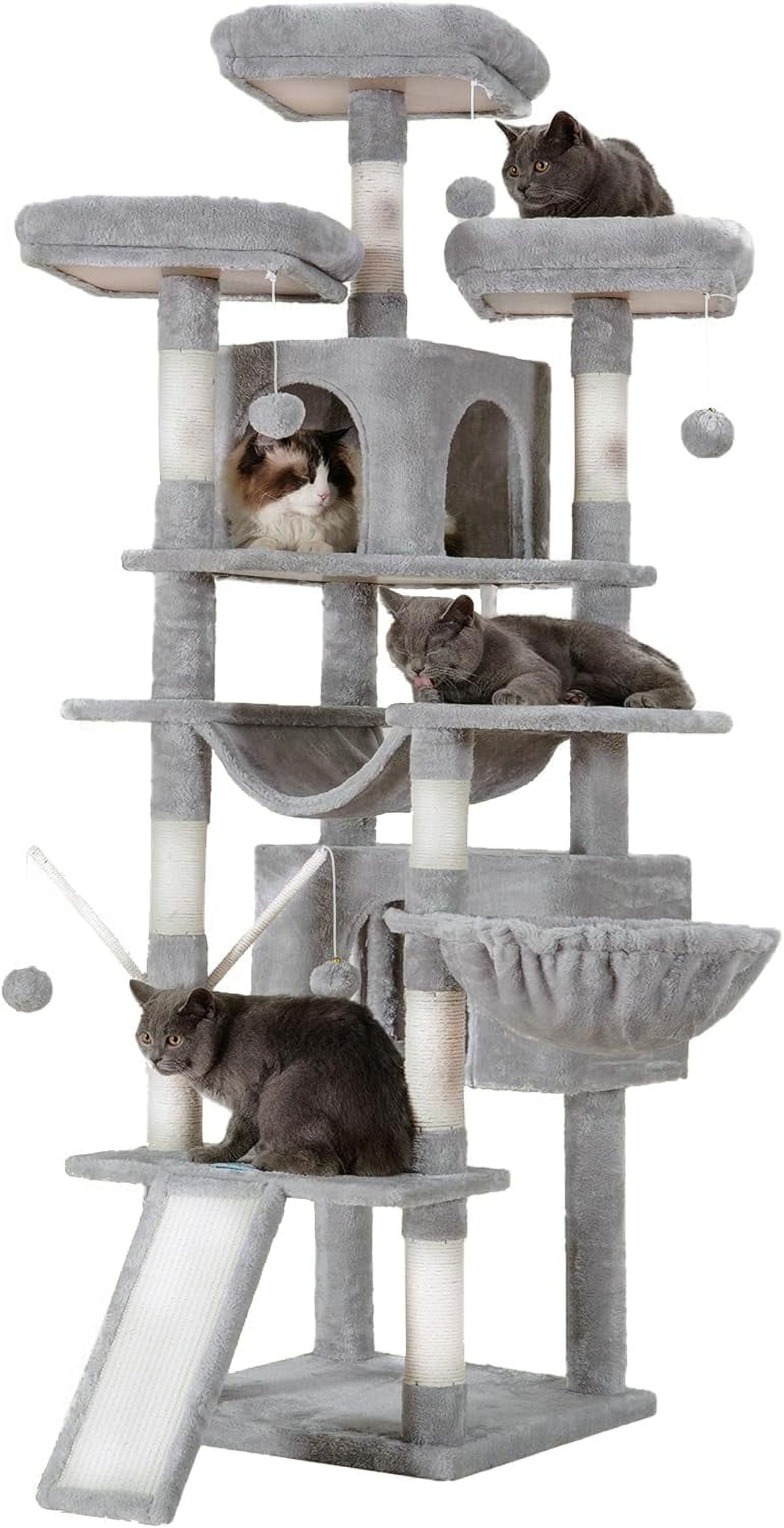 Cat Tree, 71 inches XL Large Cat Tower for Indoor Cats, Multi-Level Cat ...