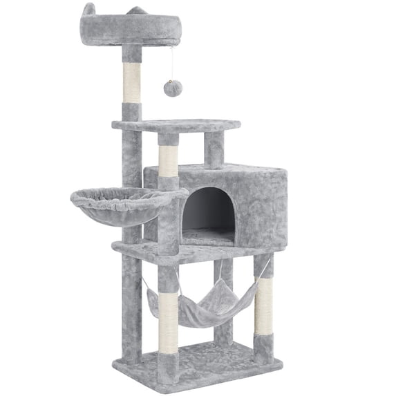 Cat Tree Cat Tower Condo Climber Stand w/ Scratching Post, Hanging Ball ...
