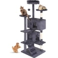 Cat Tree Cat Tower Multi-Level Durable Cat Scratching Post & Cozy Fun ...