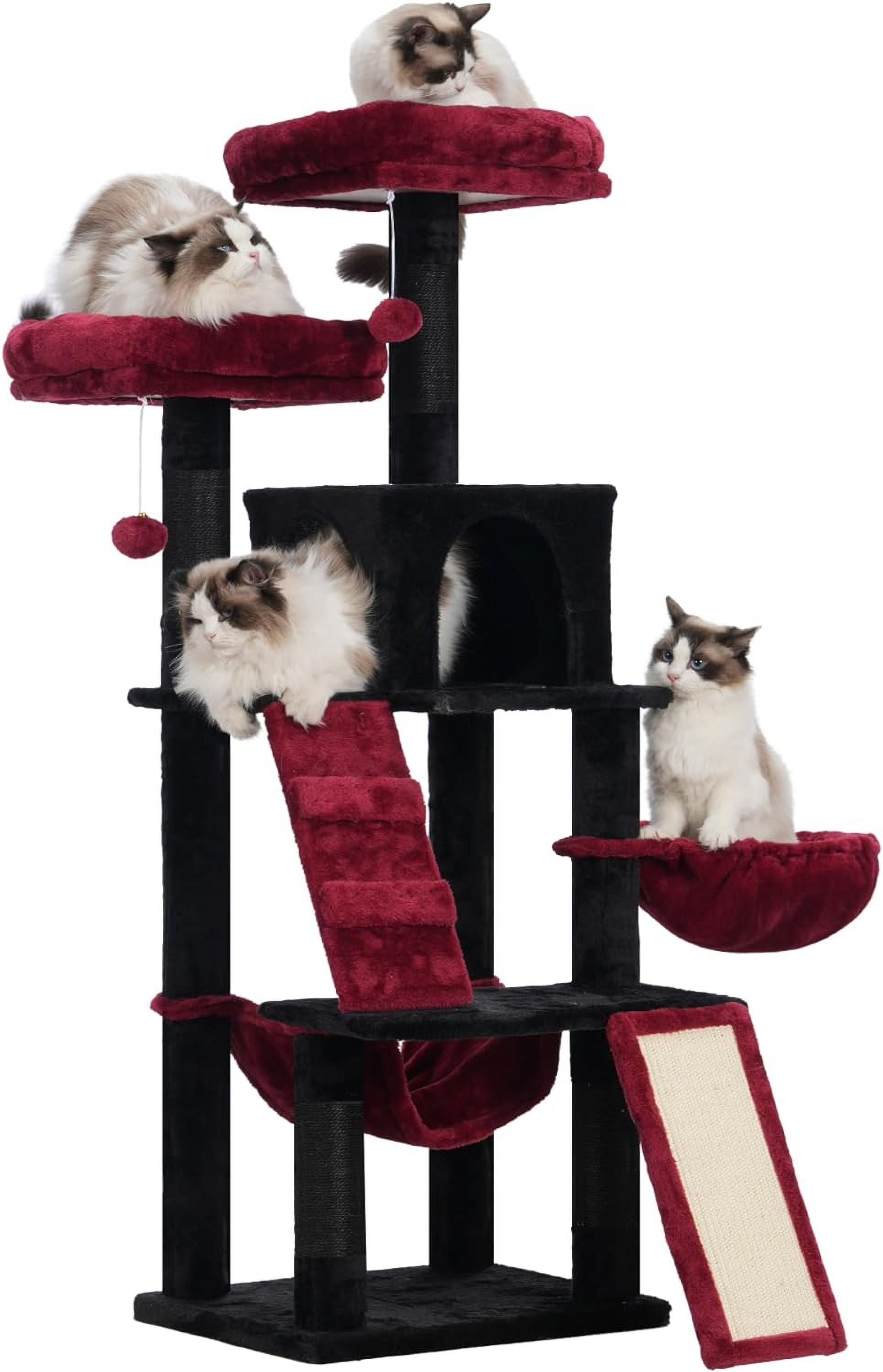 Cat Tree, Cat Tower for Indoor Cats,Multi-Level Cat Furniture Condo for ...