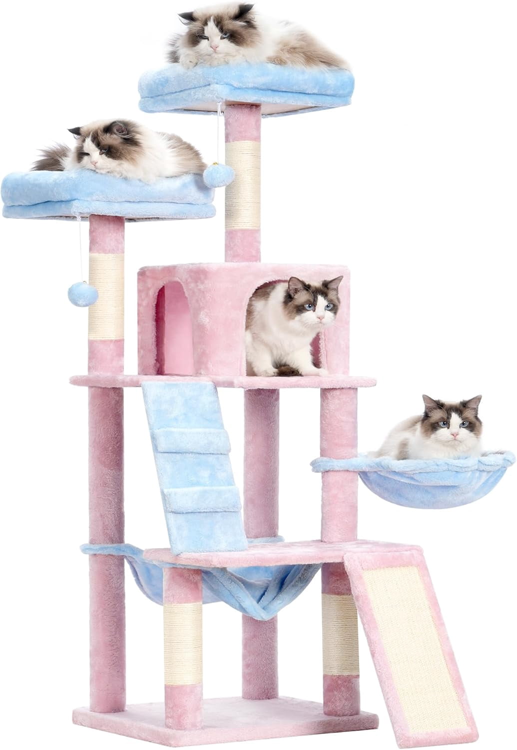 Cat Tree, Cat Tower for Indoor Cats,Multi-Level Cat Furniture Condo for ...
