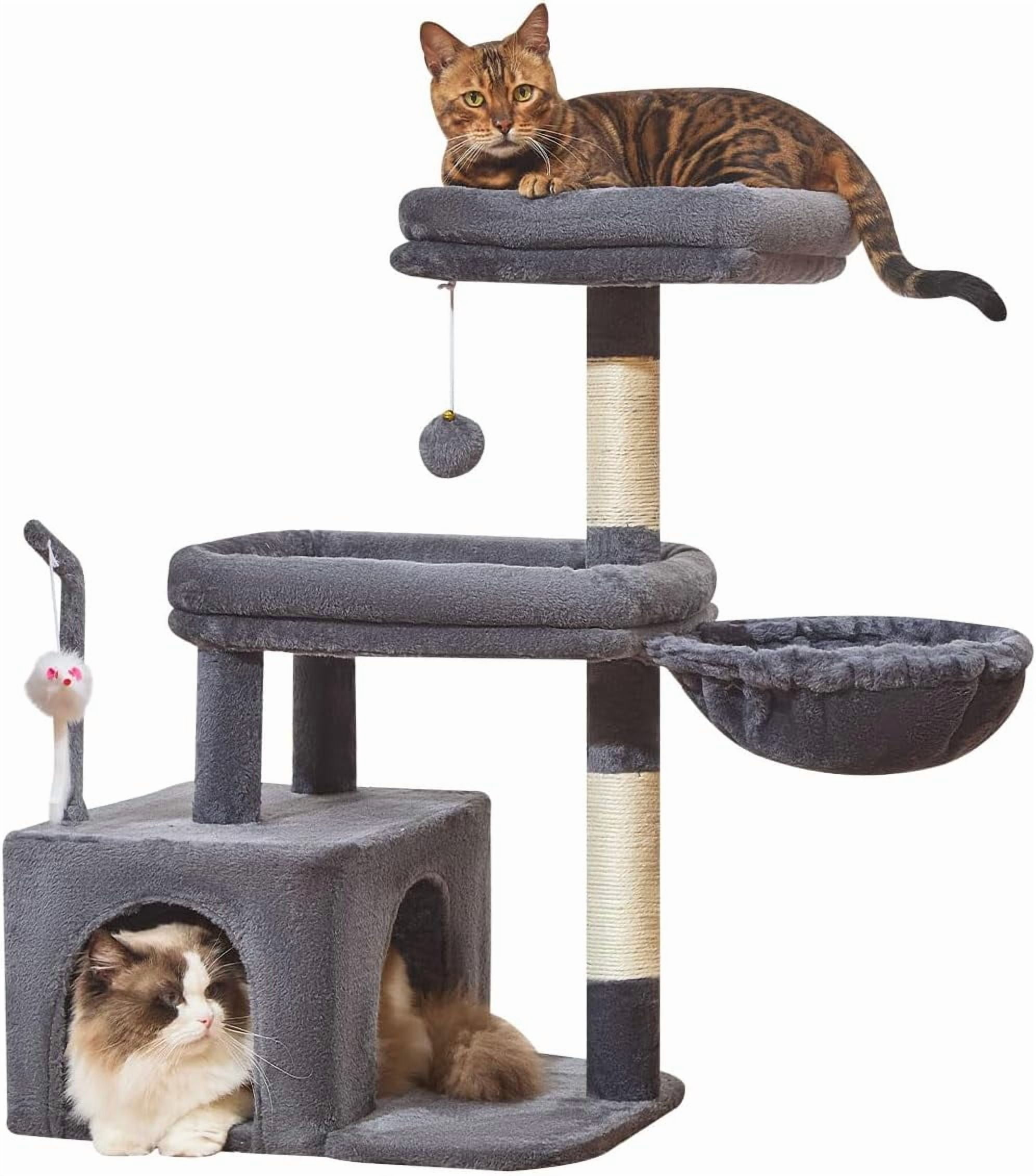 Cat Tree, Cat Tower for Indoors Cats, Cat Condo with Large Cat Perch ...
