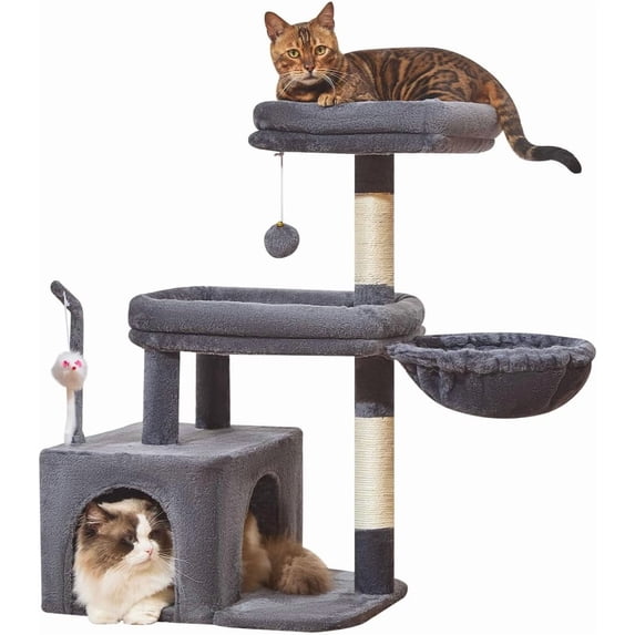 Cat Tree, Cat Tower for Indoors Cats, Cat Condo with Large Cat Perch ...