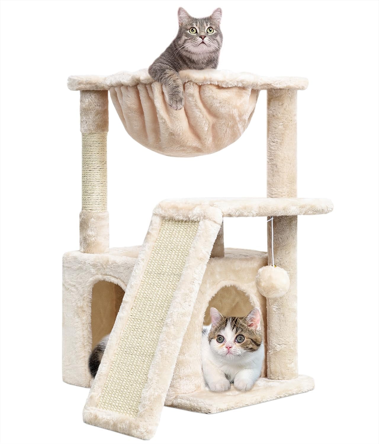 Cat Tree for Indoor Cats Large Adults, Modern Activity Tower with ...
