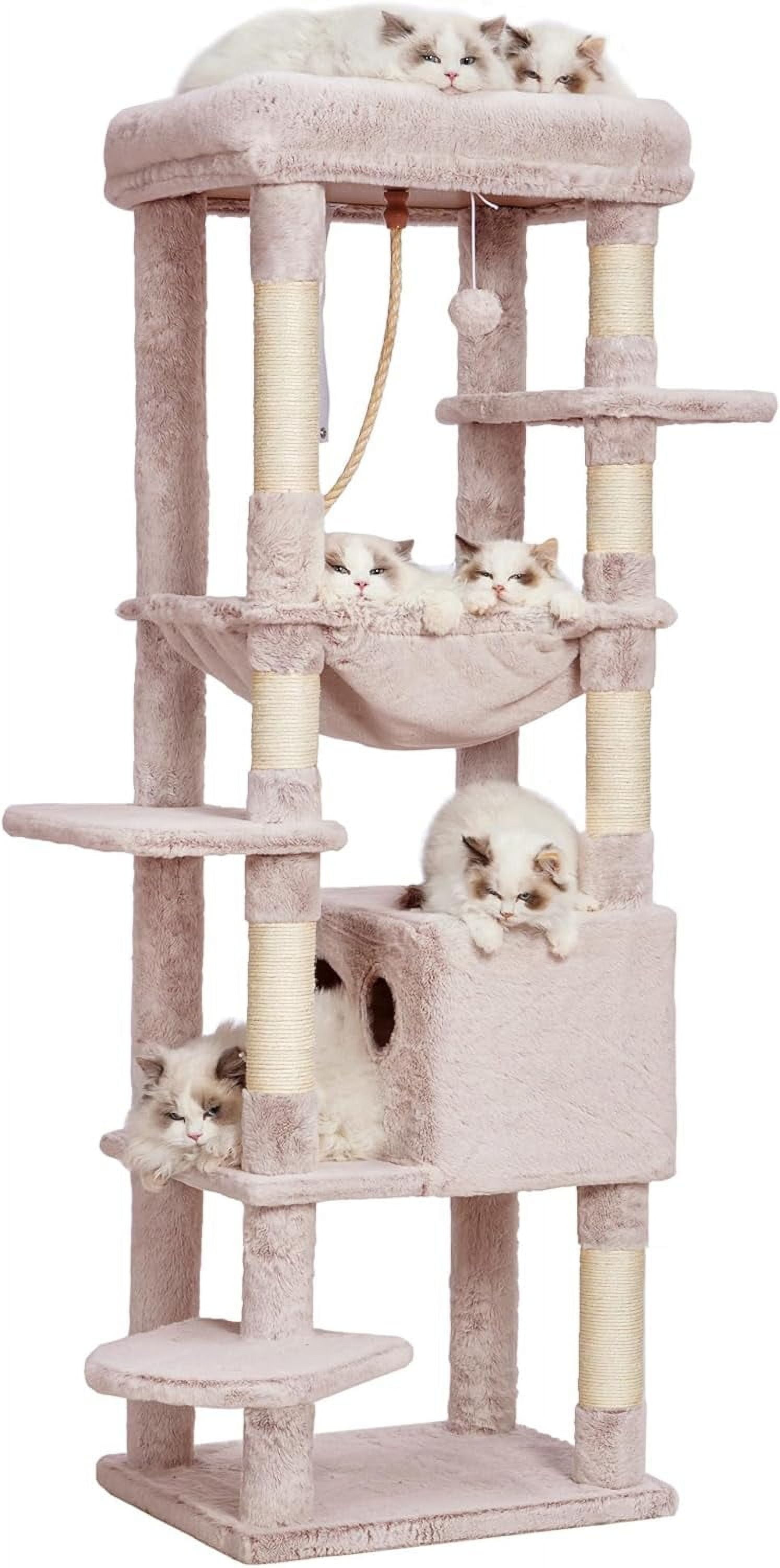Cat Tree for Large Cats 20 lbs Heavy Duty,60 inches XXL Cat Tower for ...