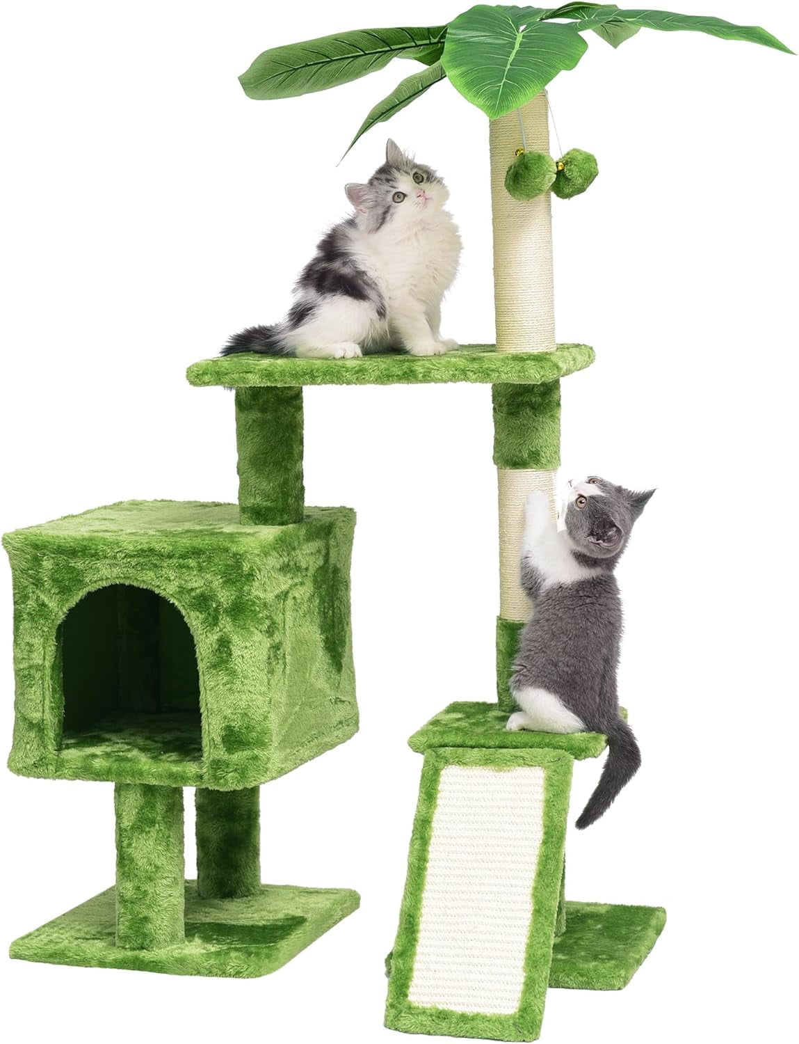 Cat Tree - Multi-Level Interactive 41.7 Inches High Cat Tower with ...