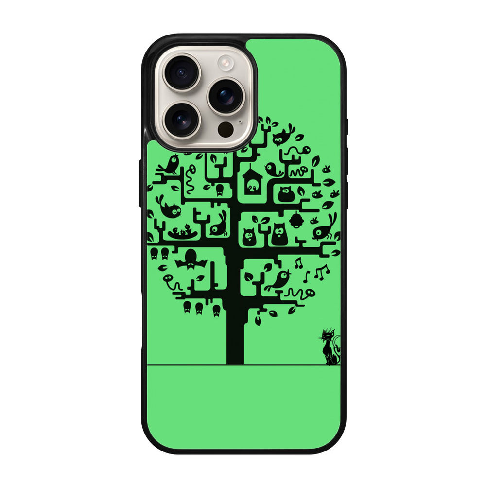 Cat Tree Phone case, Phone Case For iPhone 16 15 14 13 12 11 series ...