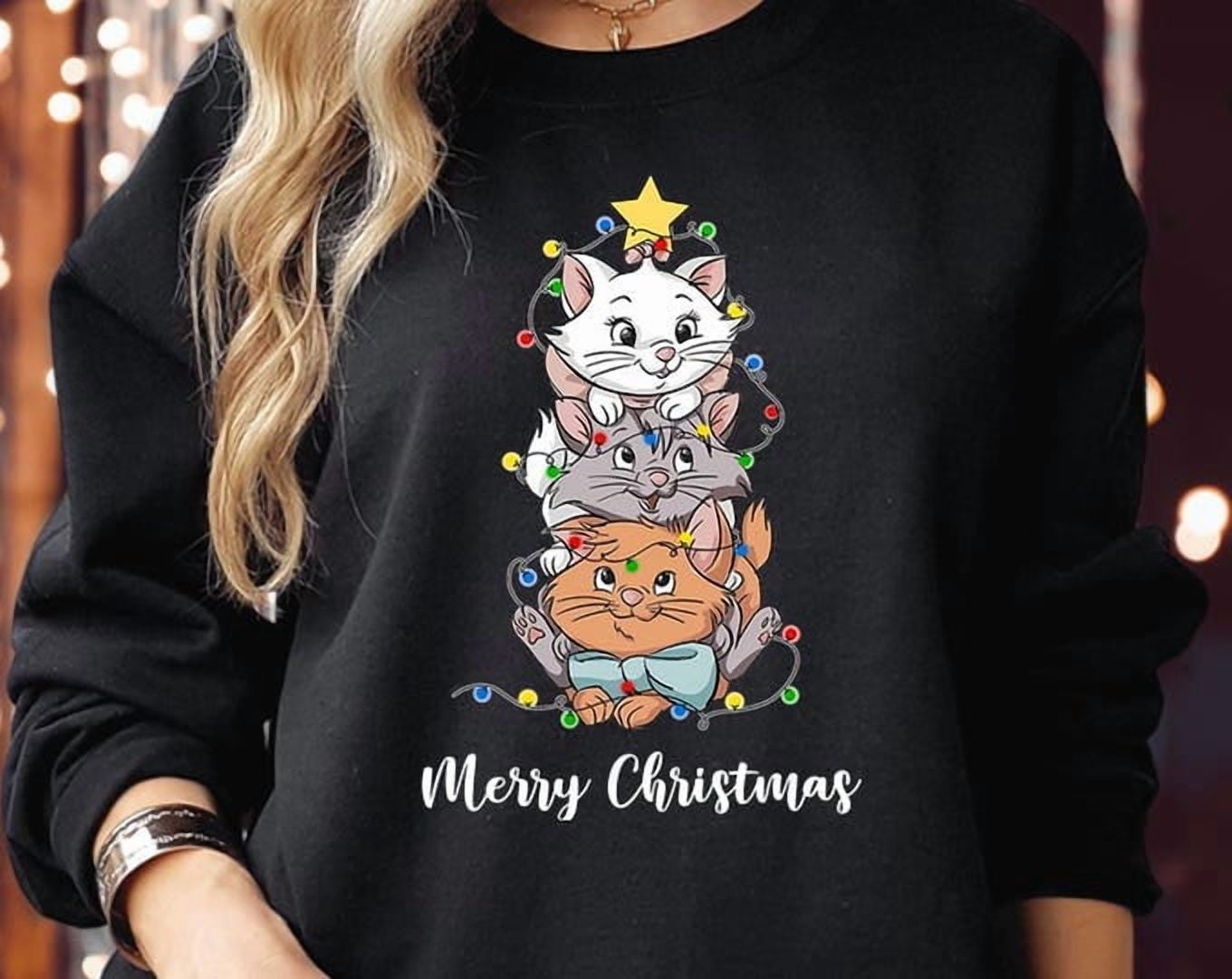 Cat Tree Sweatshirt, Triple Kitten Stack Jumper, Kitten Family Pullover ...