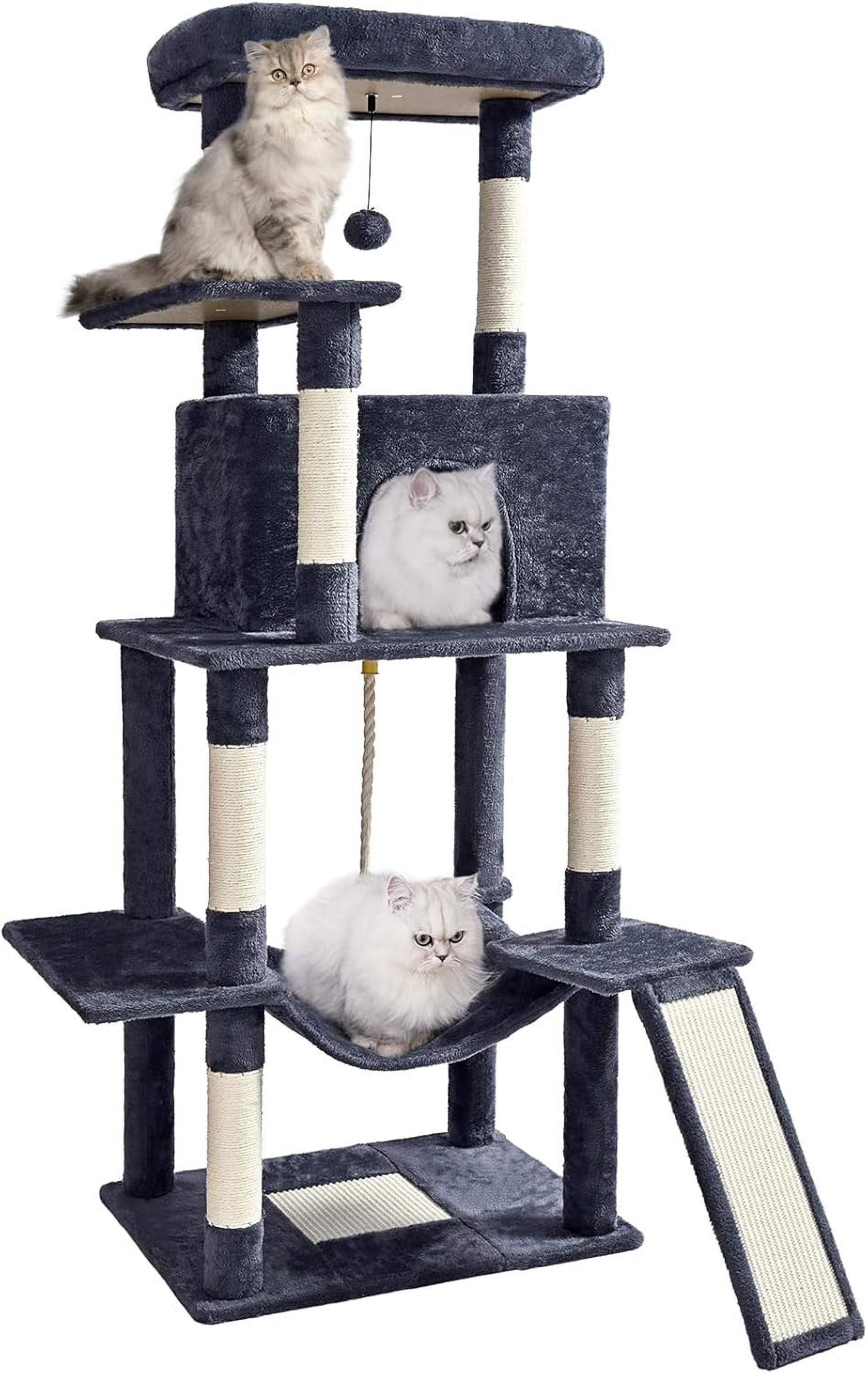 Cat Tree Tower 63in Multi-Level Cat Tower for Indoor Cats with Sisal ...