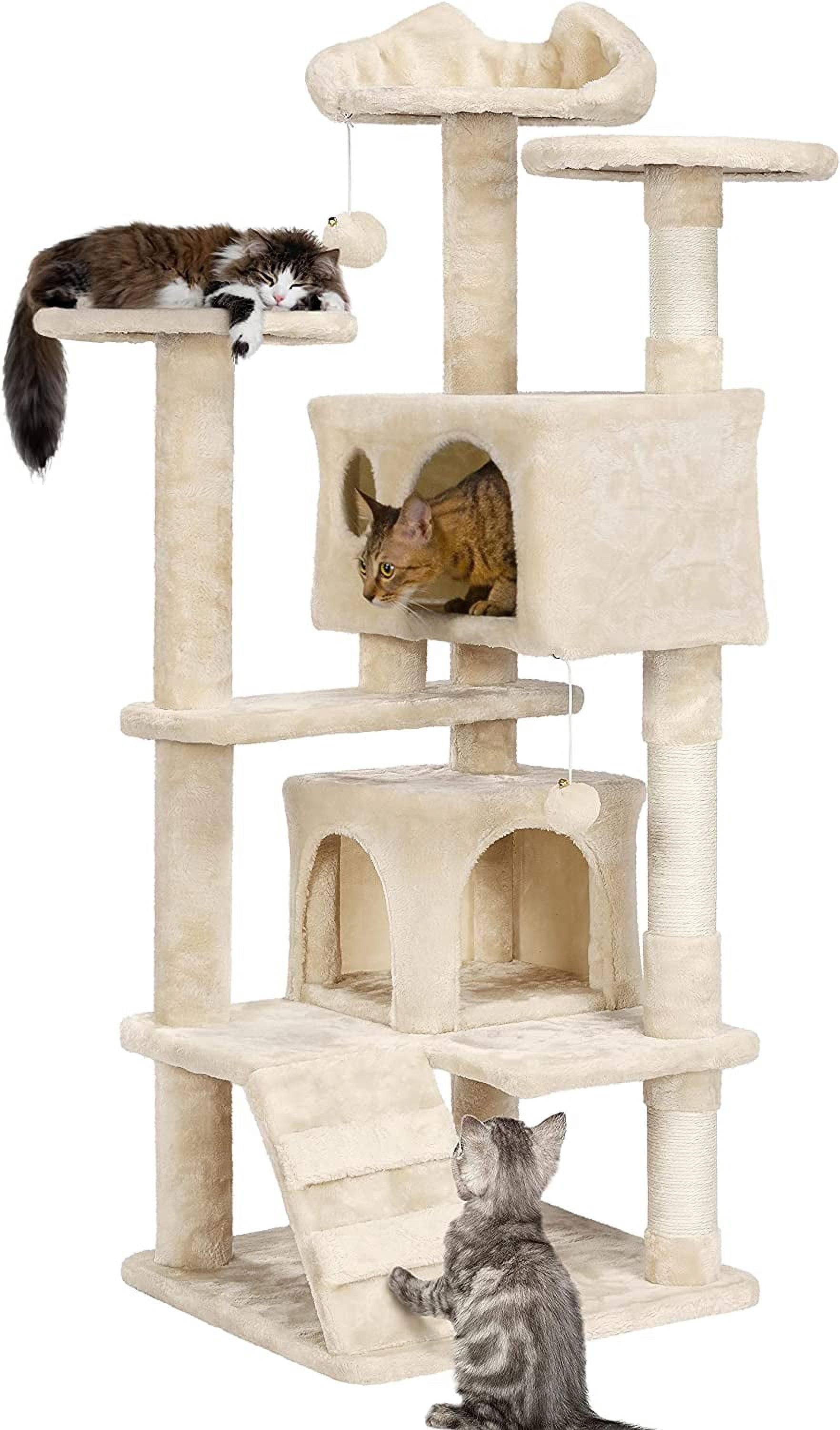 Cat Tree Tower Condo Furniture Scratch Post for Kittens Pet House Play ...