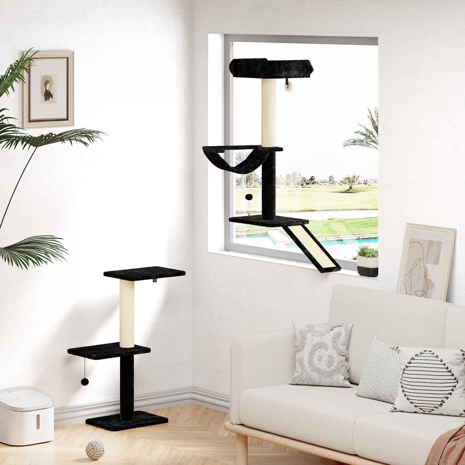 Cat Tree Tower, Indoor Cats Climbing Tree, DIY Cat Wall Shelves or Cat ...