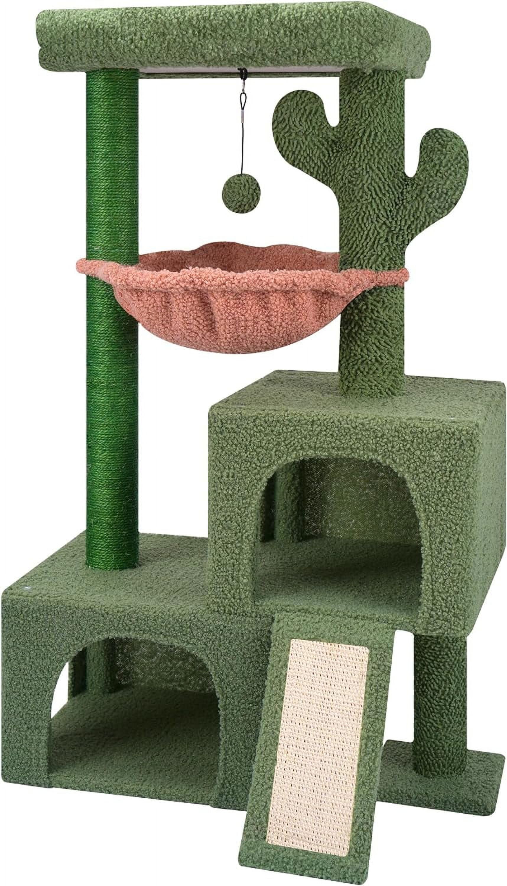 Cat Tree Tower, Twin Cat Apartment with Indoor Cats, Multi functional ...
