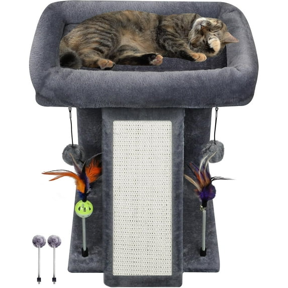 Cat Tree Tower with Cat Scratching Post for Indoor Cats, Activity ...