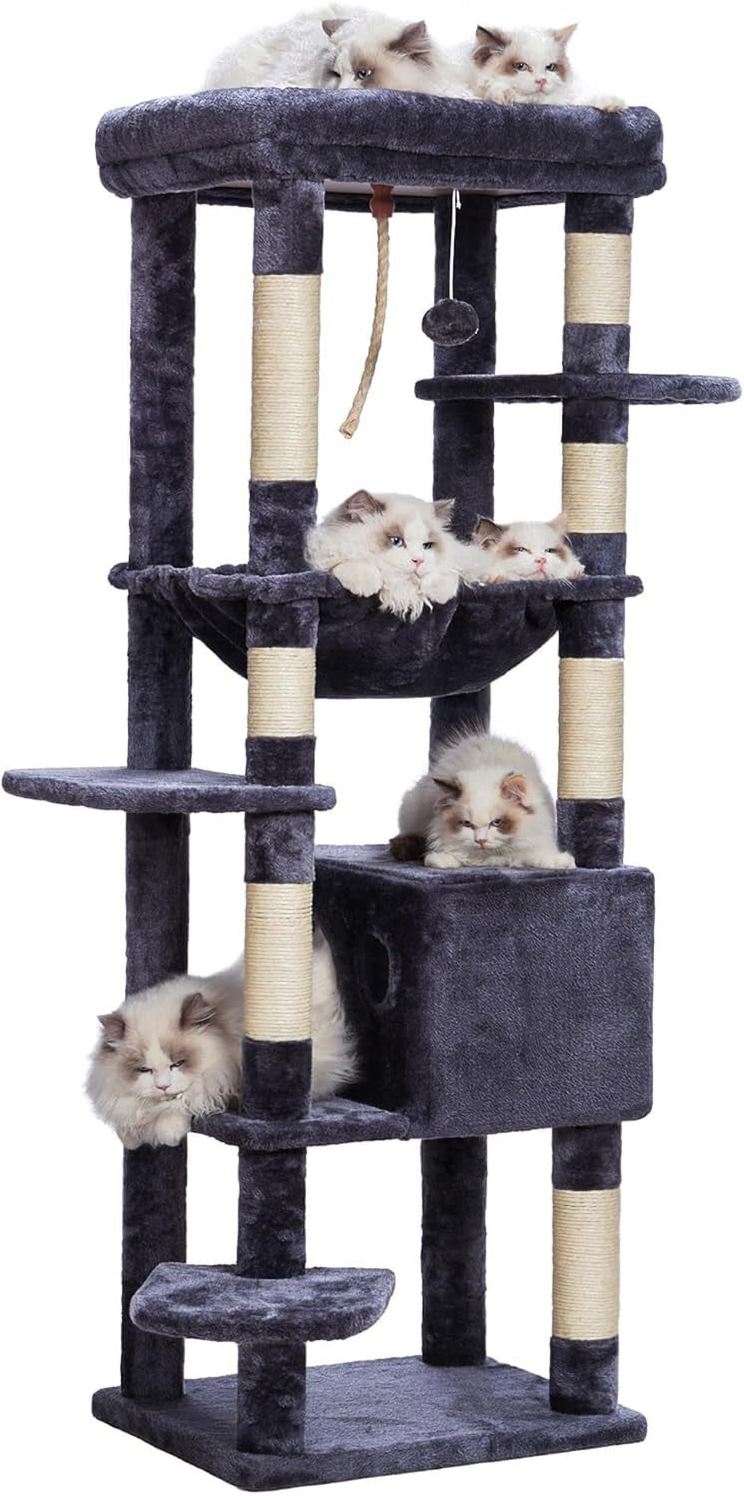 Cat Tree for Large Cats 20 lbs Heavy Duty,60 inches XXL Cat Tower for ...