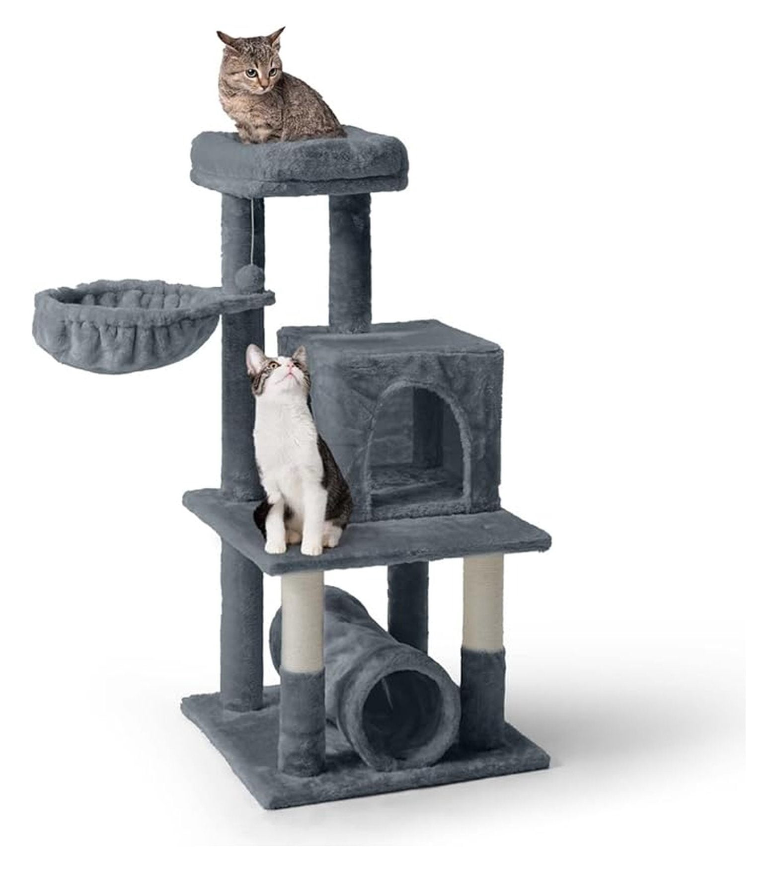 Cat Tree for Large Cats, Multi-Level Tower with Scratching Posts ...