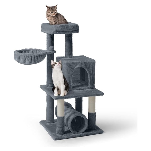 Cat Tree for Large Cats, Multi-Level Tower with Scratching Posts ...