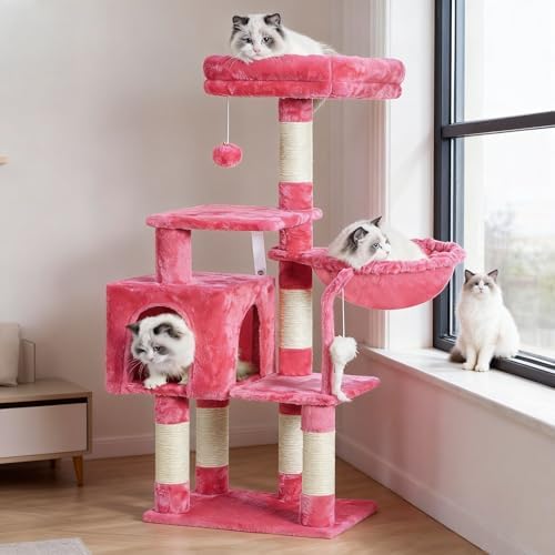 Cat Tree with Toy, Cat Tower Condo for Indoor Cats, Cat House with ...