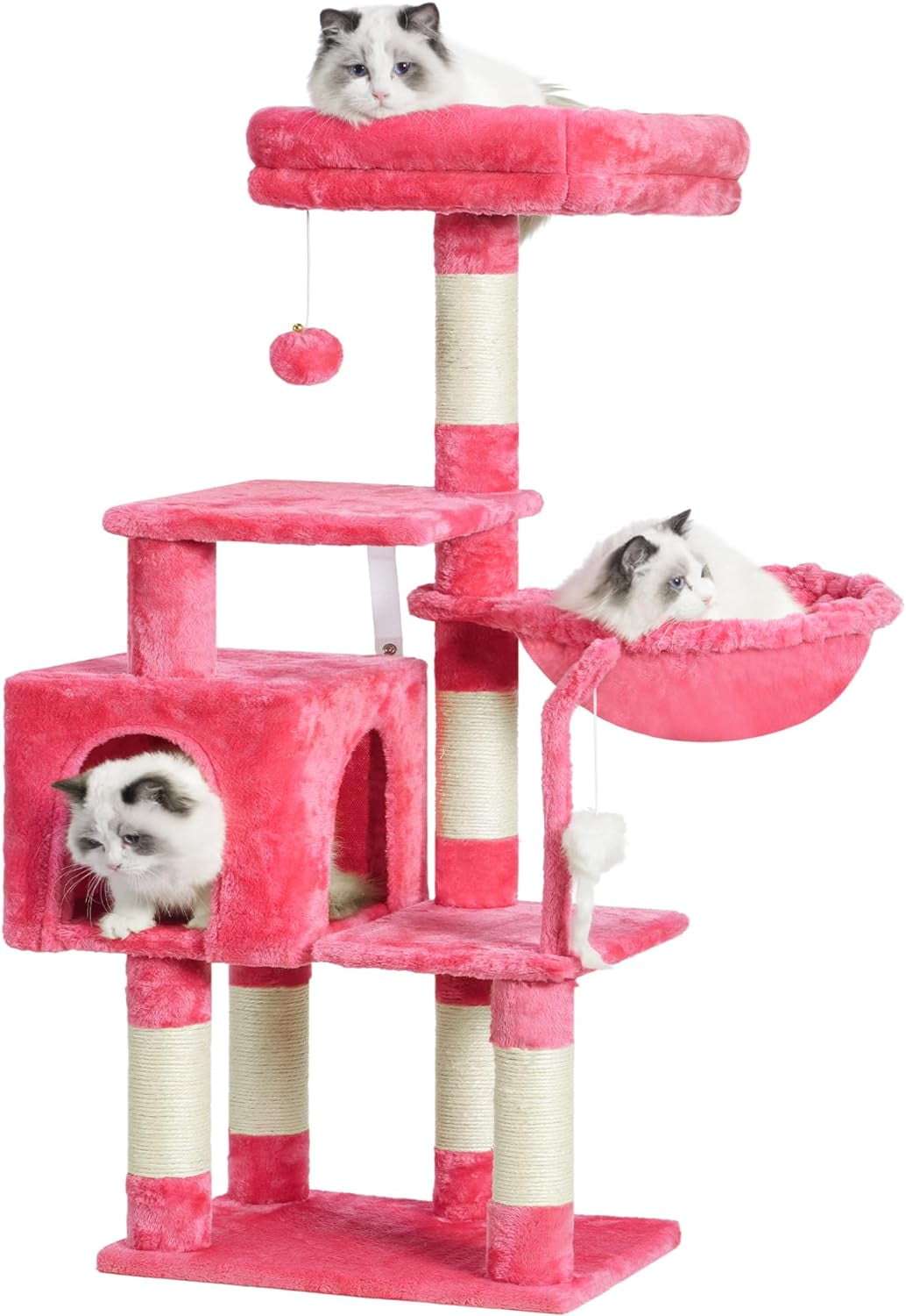 Cat Tree with Toy, Cat Tower condo for Indoor Cats, Cat House with ...
